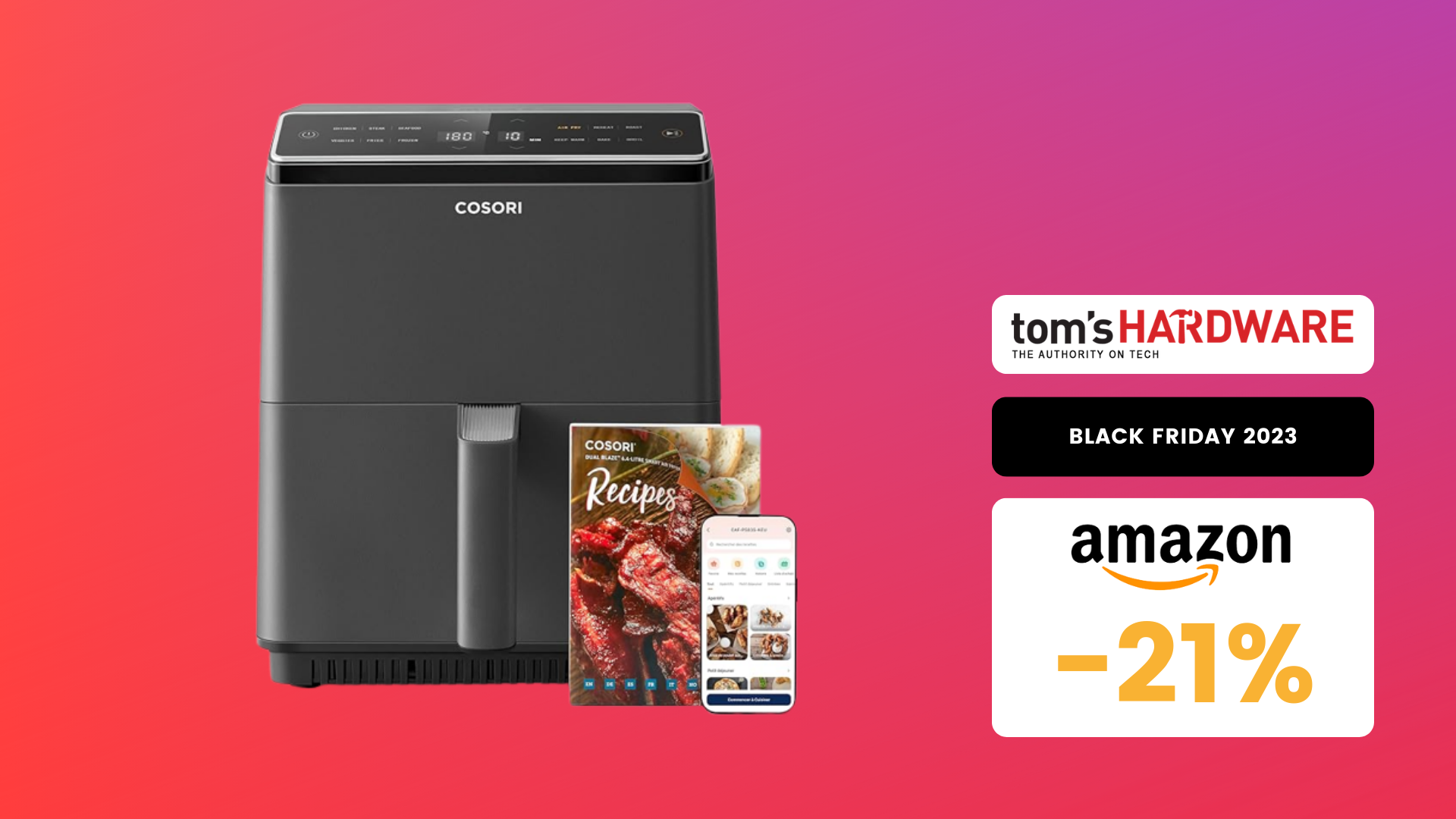 Super SCONTO su questa friggitrice ad aria COSORI ultra capiente! (-21% ...