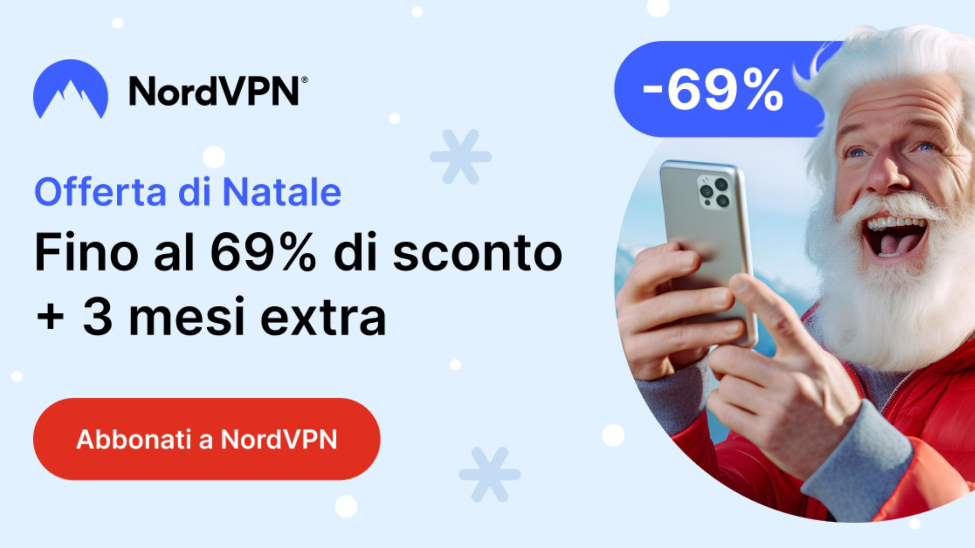 NordVPN: ultimi giorni per l'offerta di Natale! 69% di sconto e 3 mesi ... NordVPN: ultimi giorni per l'offerta di Natale! 69% di sconto e 3 mesi ...