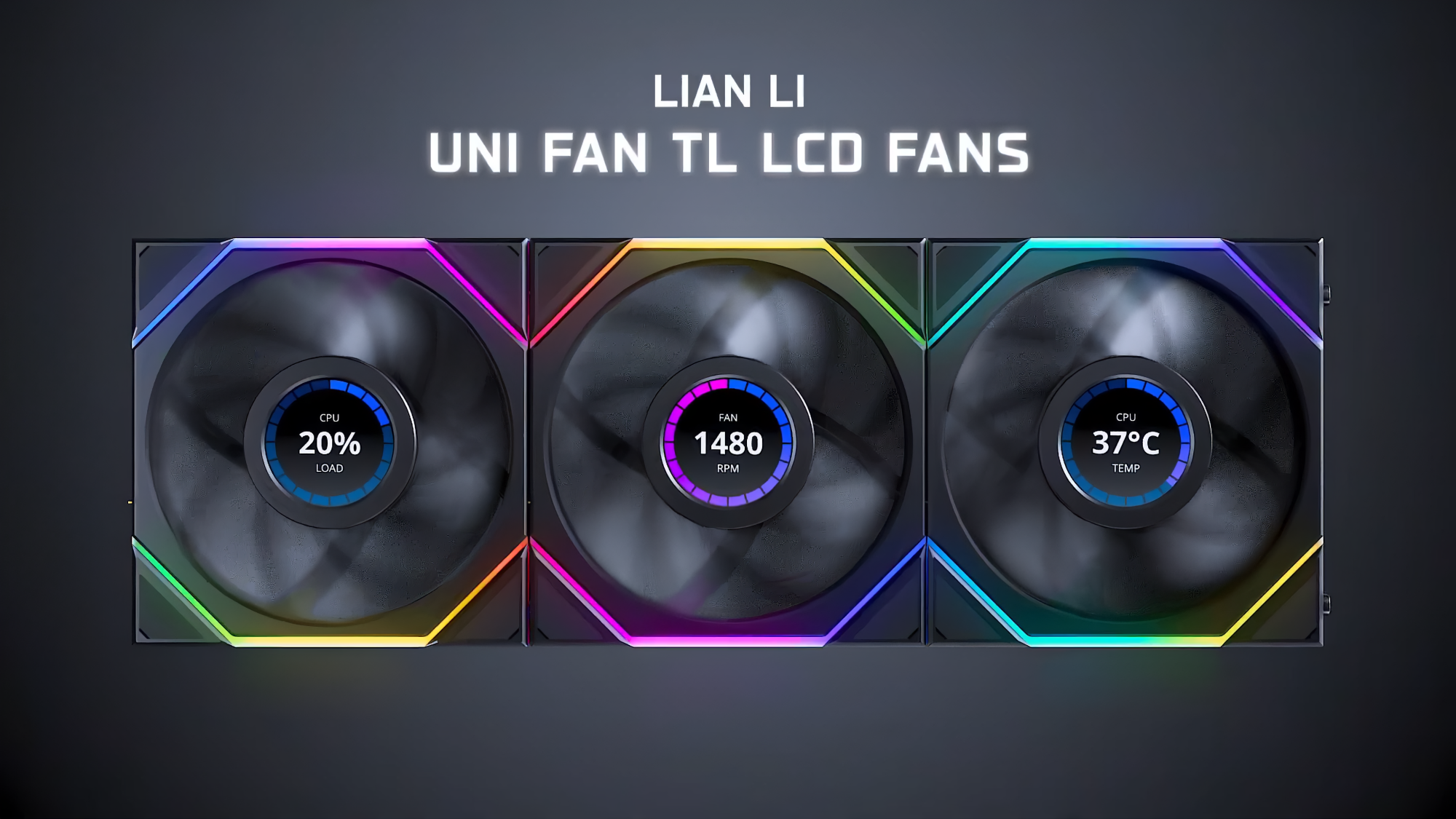 Le nuove ventole Lian Li hanno uno schermo da 1,6" e un sacco di RGB ...