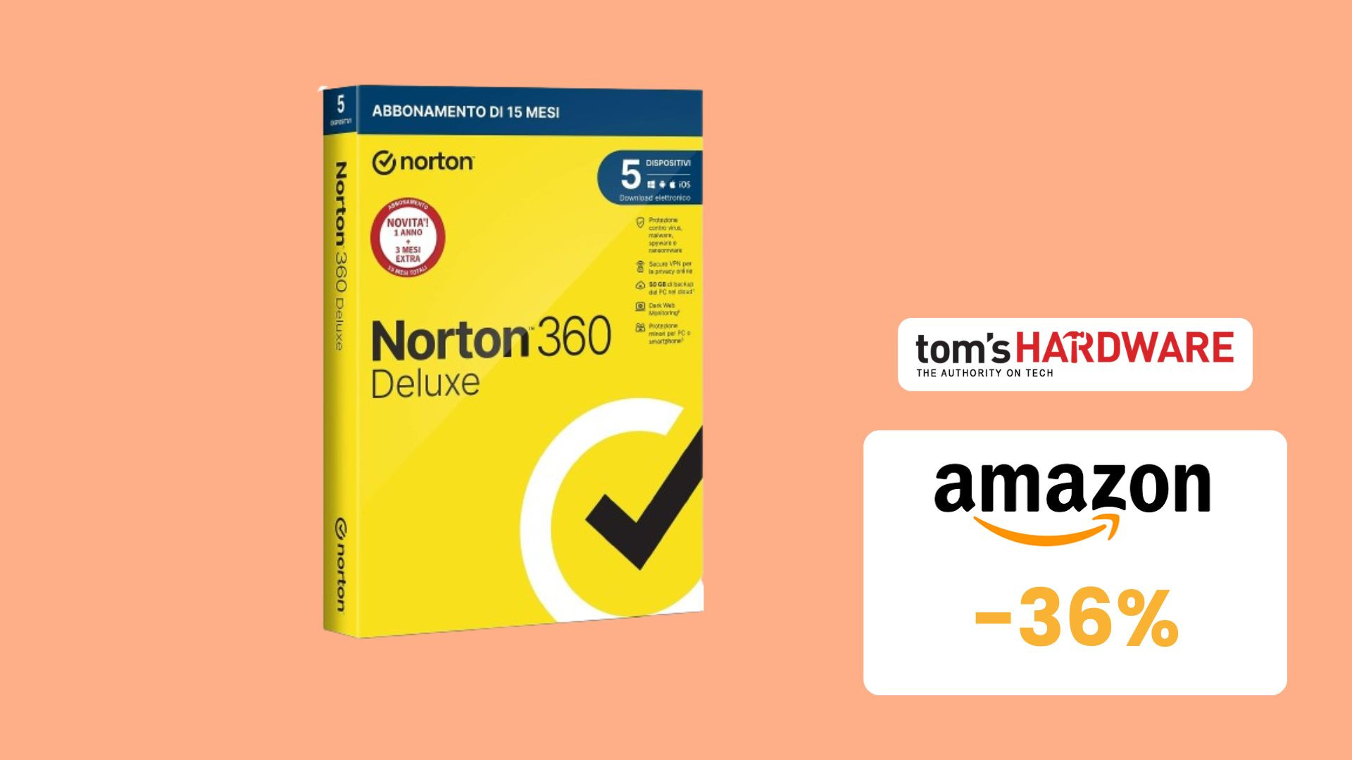 Paghi poco e funziona bene: Norton 360 Deluxe a soli 33€! - Tom's Hardware