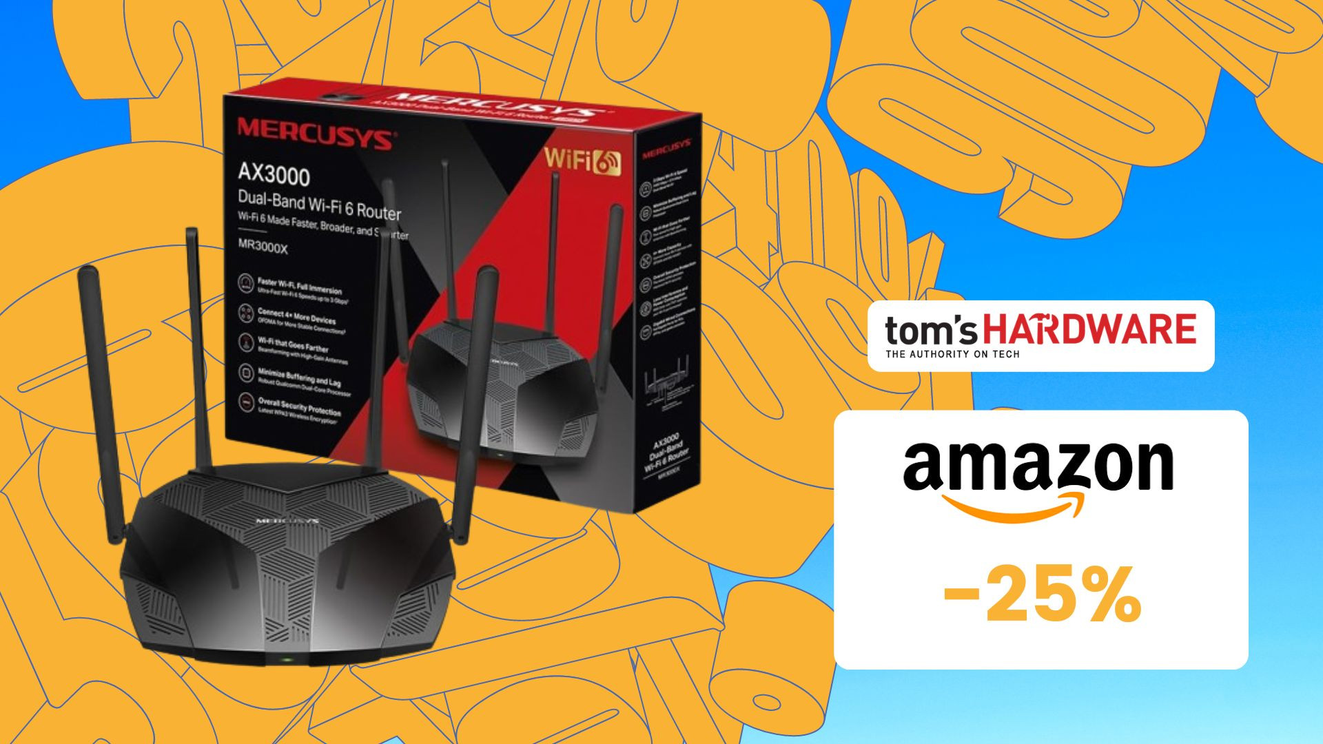 Router WiFi 6 Mercusys a prezzo SHOCK su Amazon! (-25%) - Tom's Hardware