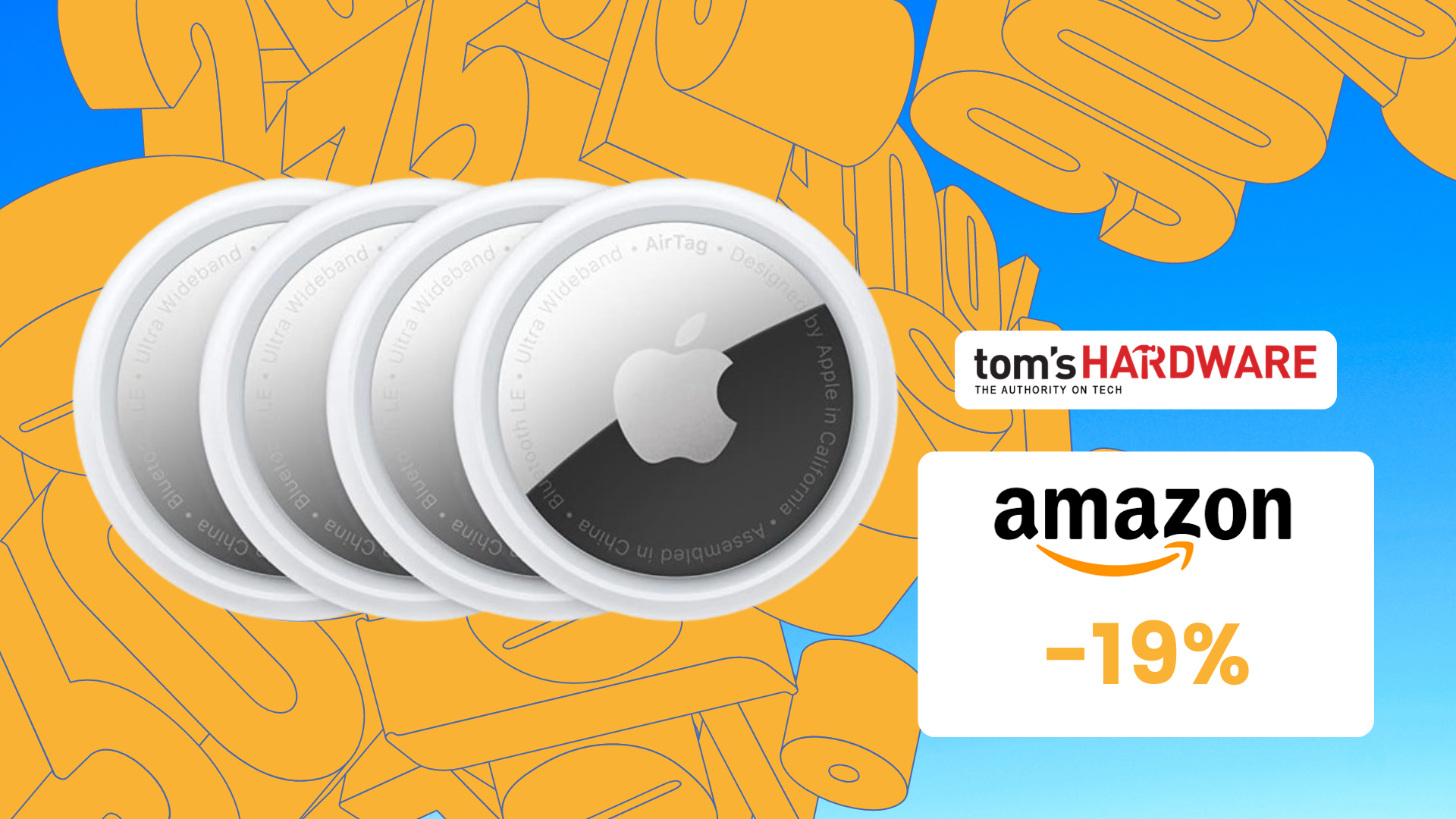 Confezione di 4 Apple AirTag, CHE PREZZO! Su Amazon risparmi il 19% - Tom's Hardware