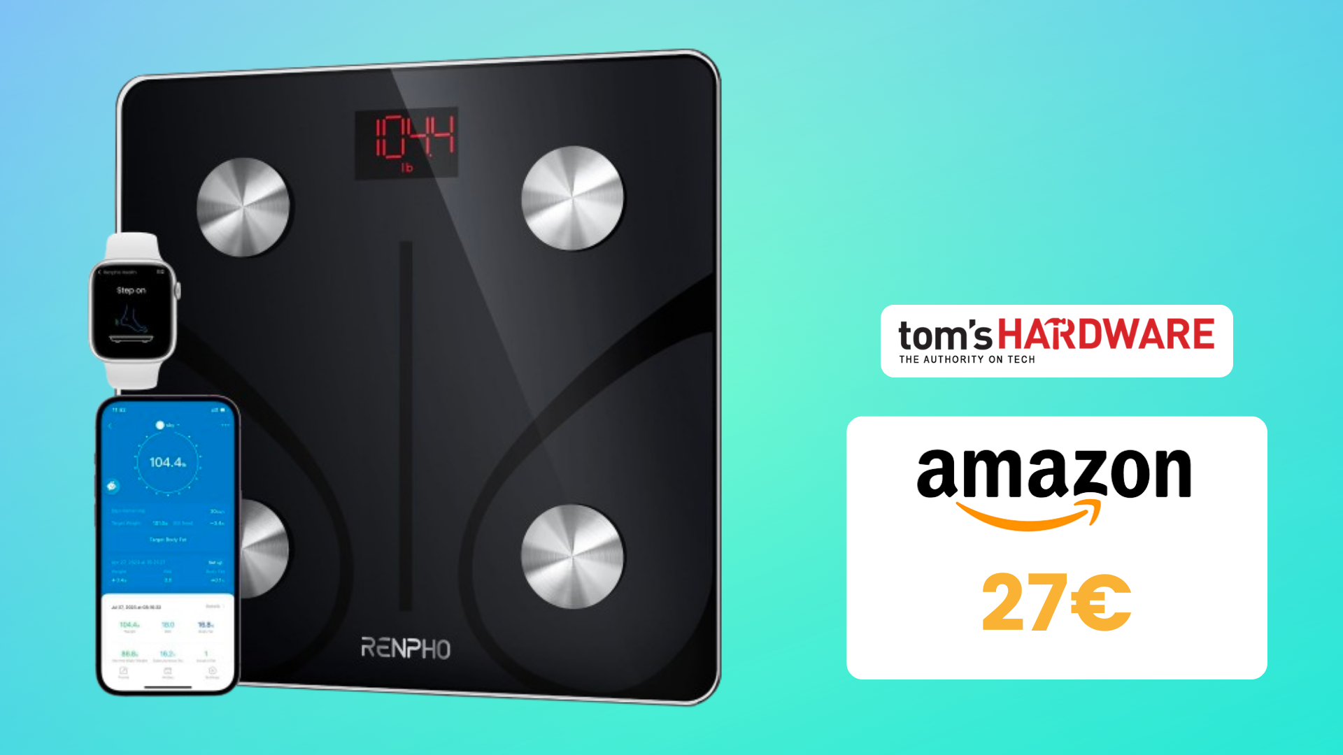Imperdibile sconto del 17% su questa ottima bilancia smart! - Tom's Hardware