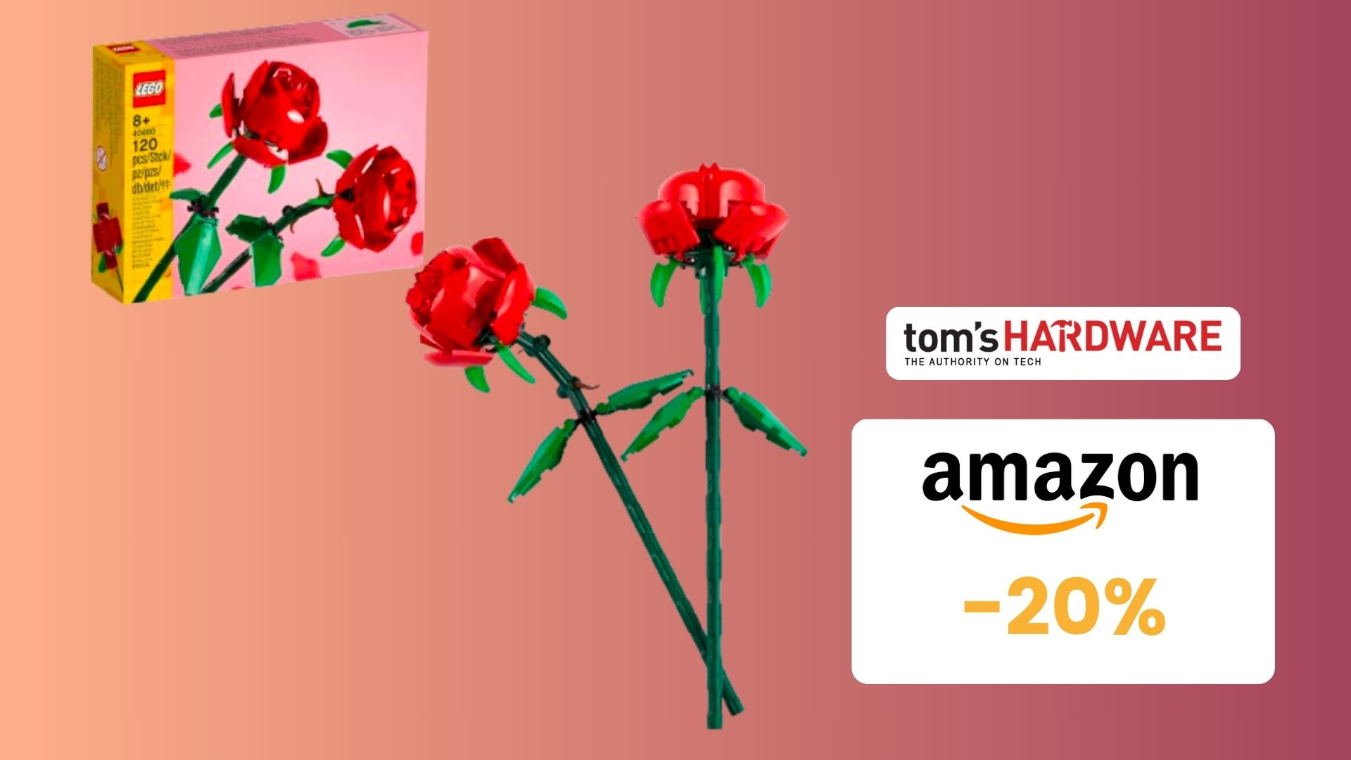 Set con 2 Rose LEGO, CHE PREZZO! Su Amazon risparmi il 20% - Tom's Hardware