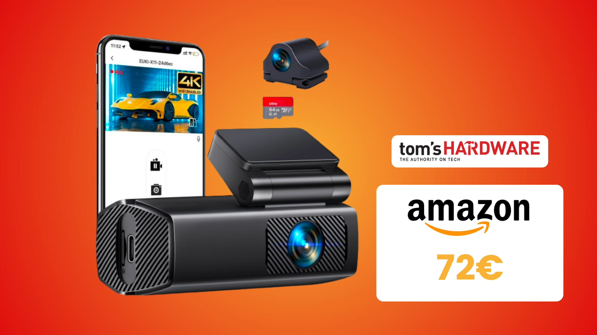 Questa Dash Cam è 4K è oggi costa POCHISSIMO! Solo 71€ - Tom's Hardware