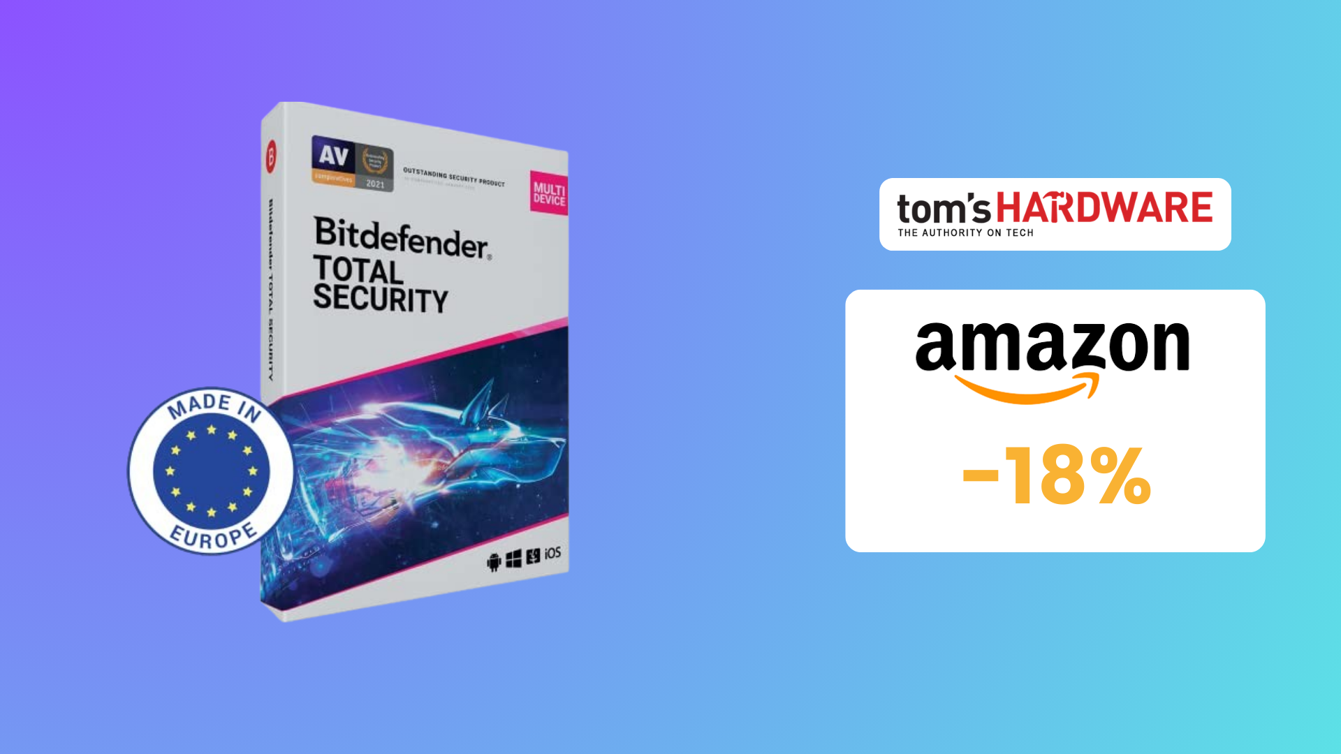 Prezzo TOP su Bitdefender Total Security 2024! (-18%) - Tom's Hardware