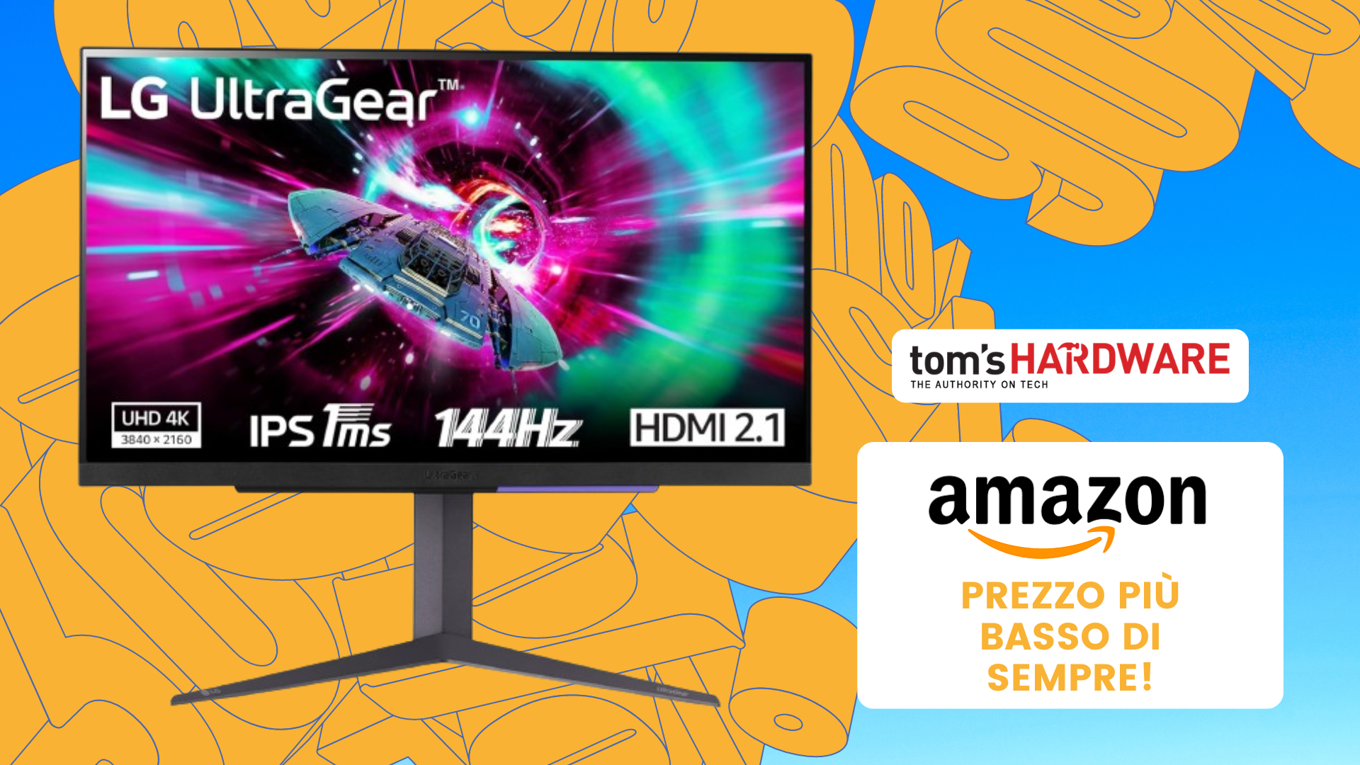 Monitor gaming LG 27GR93U UltraGear al prezzo più basso di sempre ...