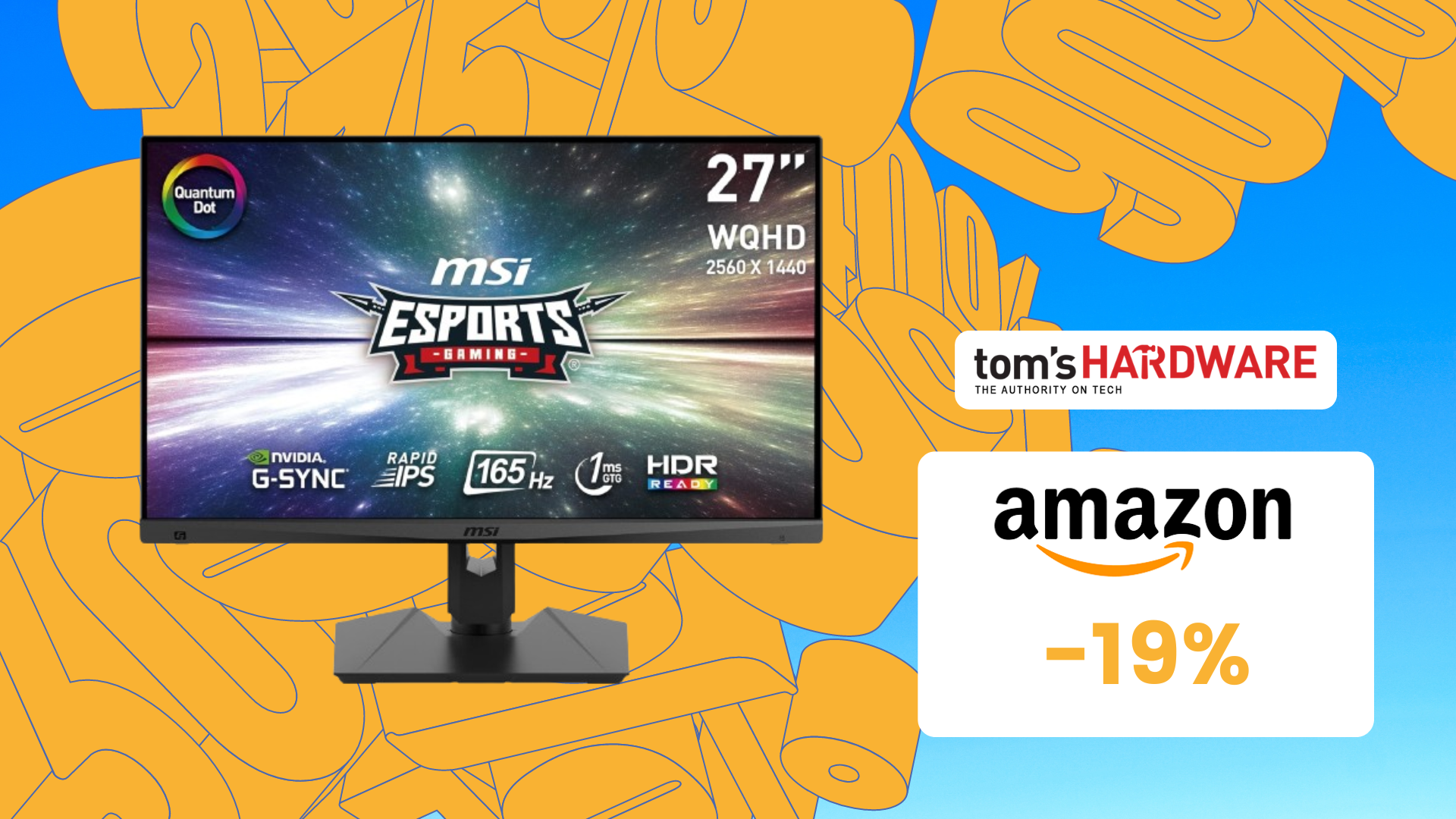 Monitor gaming MSI 27" 165Hz al prezzo PIÙ BASSO di sempre su Amazon ...