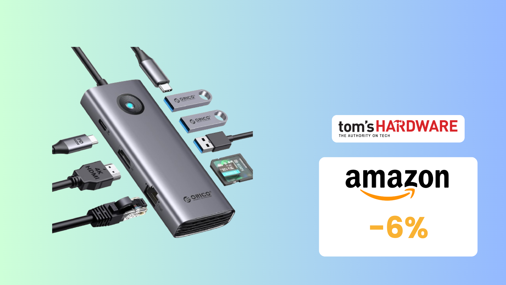 COMPLETISSIMA docking Station USB-C ORICO a SOLI 30€! - Tom's Hardware