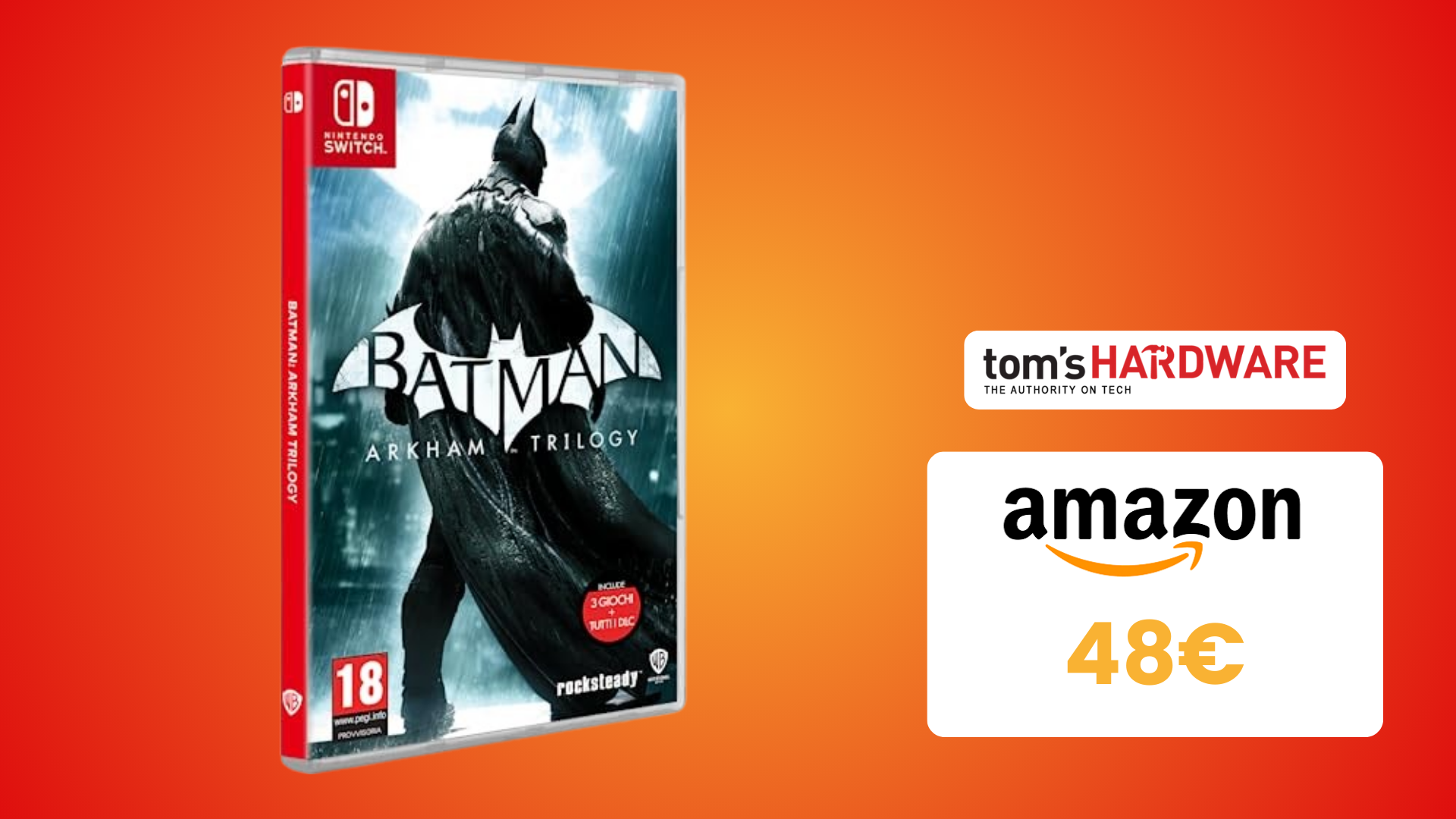 Batman: Arkham Trilogy per Nintendo Switch al prezzo scontato di SOLI ...