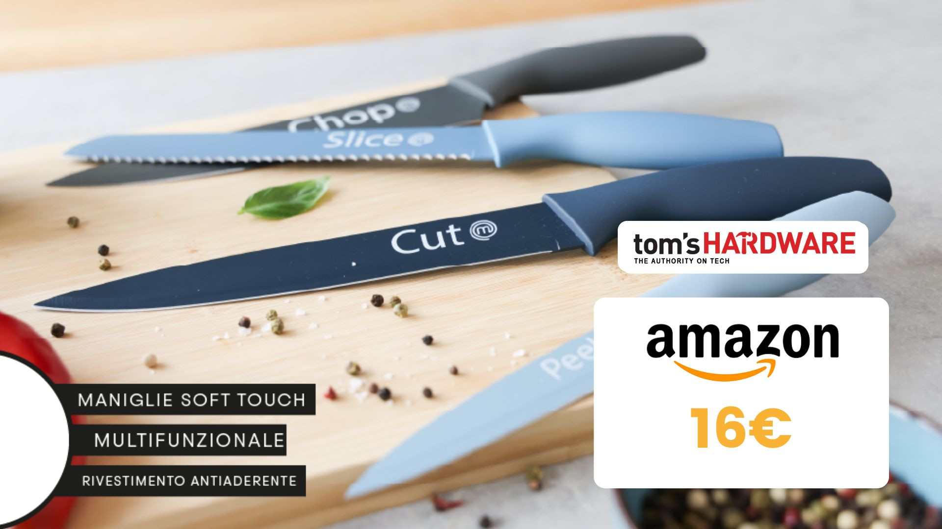 Solo 17€ per un set di coltelli da cucina MasterChef - Tom's Hardware