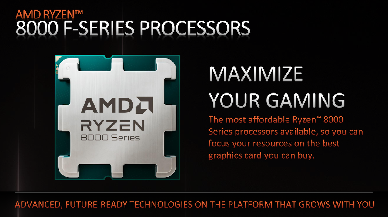 AMD svela Ryzen 7 8700F e Ryzen 5 8400F, veloci e poco costosi - Tom's Hardware