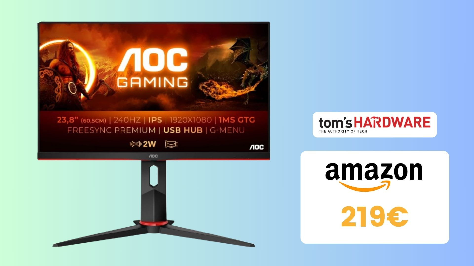 Monitor AOC a 240Hz: approfitta dell'offerta per acquistarlo al miglior ...