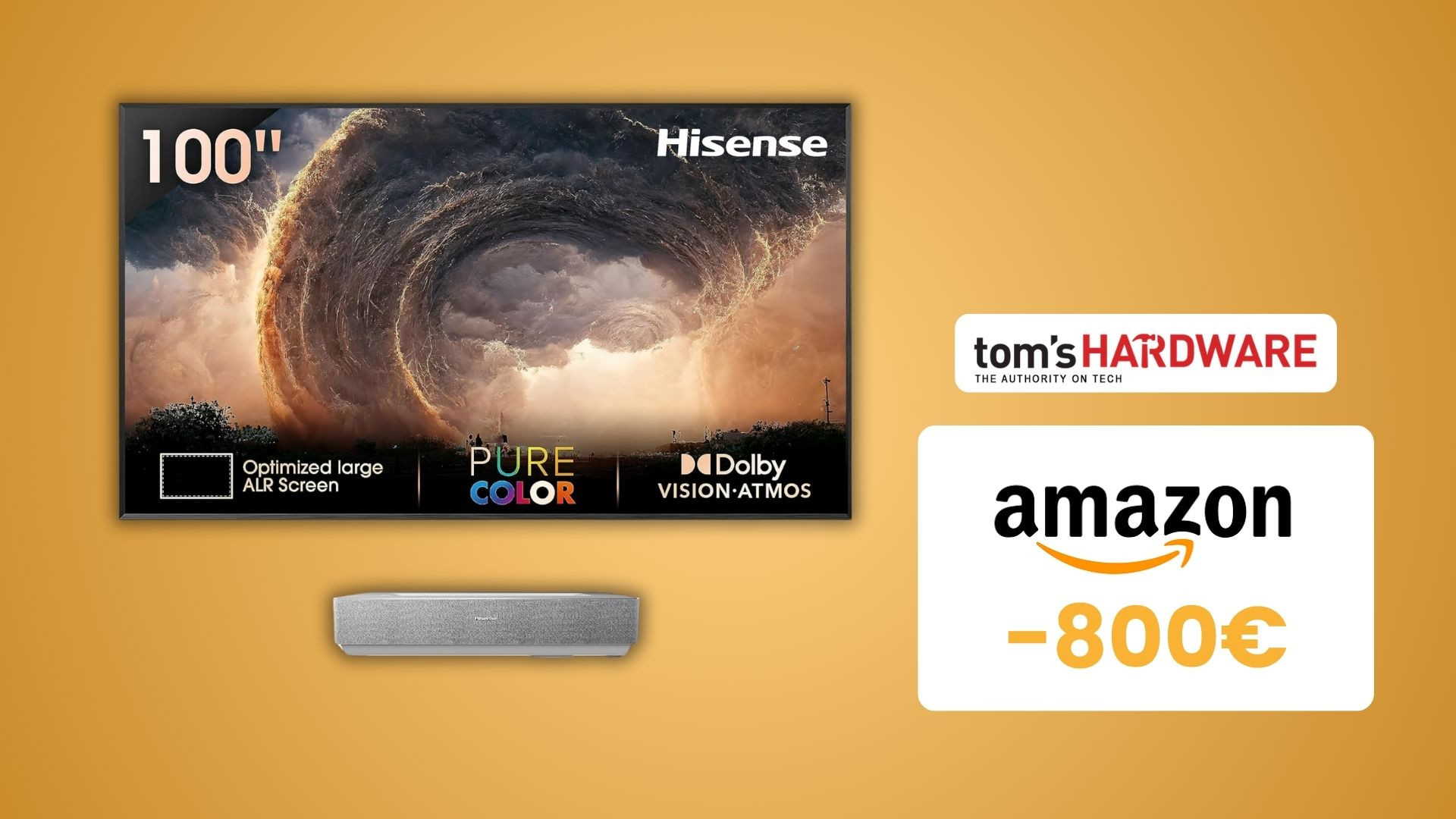 100 pollici sono abbastanza? Questa COLOSSALE TV Hisense ora costa MENO ...