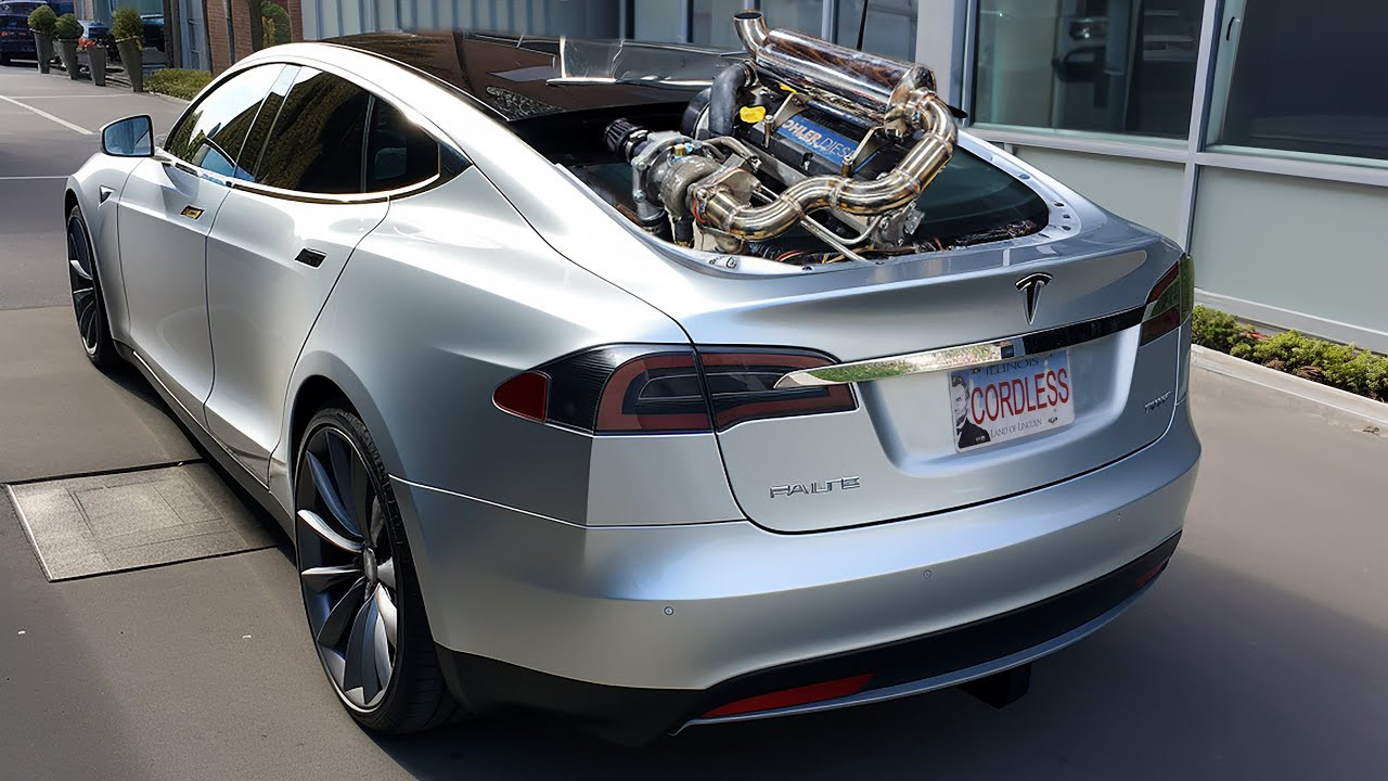 Installa il motore diesel sulla Tesla per aumentare l'autonomia, 5600 ...