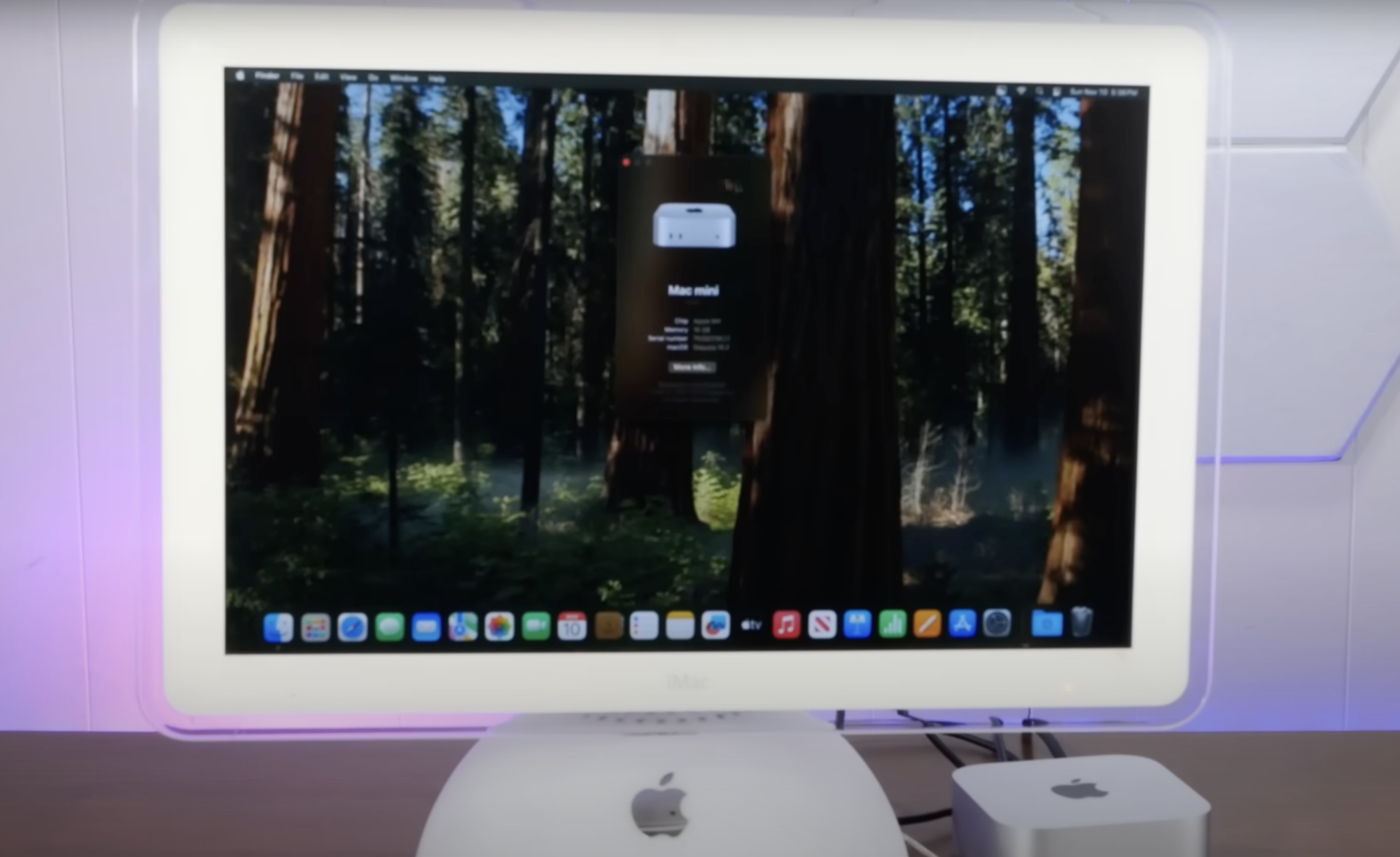 Il nuovo Mac Mini M4 è stato trasformato in un modernissimo iMac G4 ...