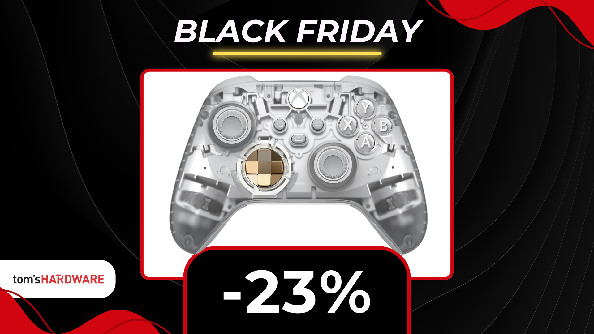 Amplia la tua collezione da gamer con l'Xbox Controller Wireless Ghost ...