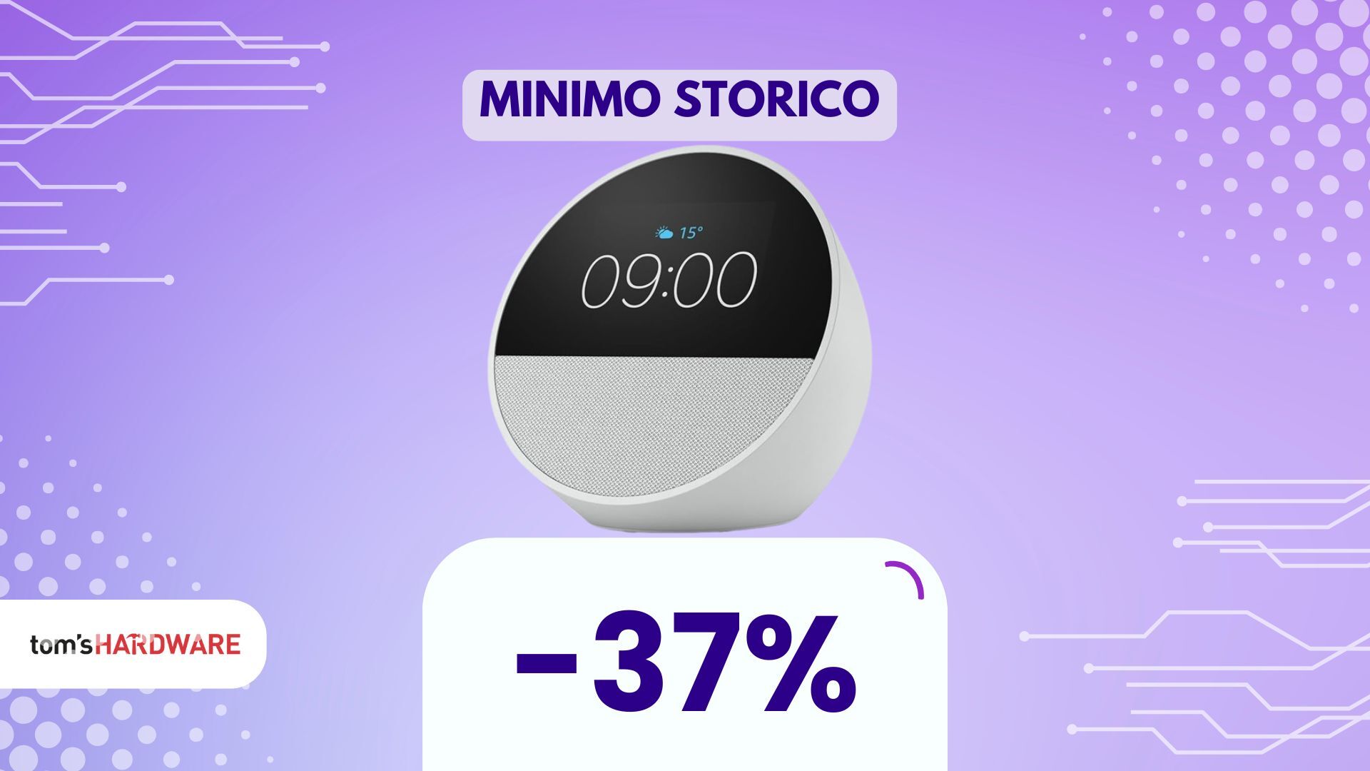 Echo Spot 2024: il modello perfetto per il comodino, ora al minimo ...