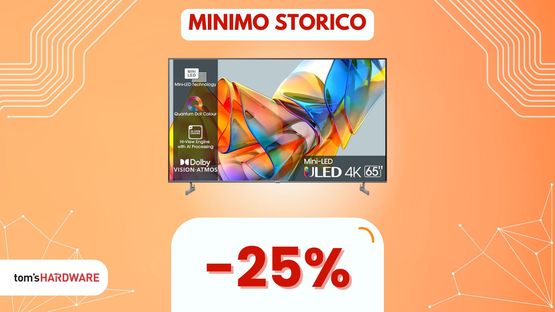 Mini-LED e 65" a questo prezzo? Questa Smart TV in SCONTO è un affare! - Tom's Hardware