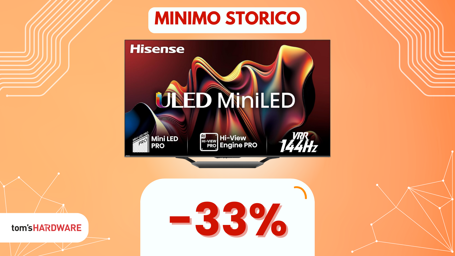Questa Hisense Mini-LED da 55" costa POCHISSIMO, ma è perfetta per giochi e film! - Tom's Hardware