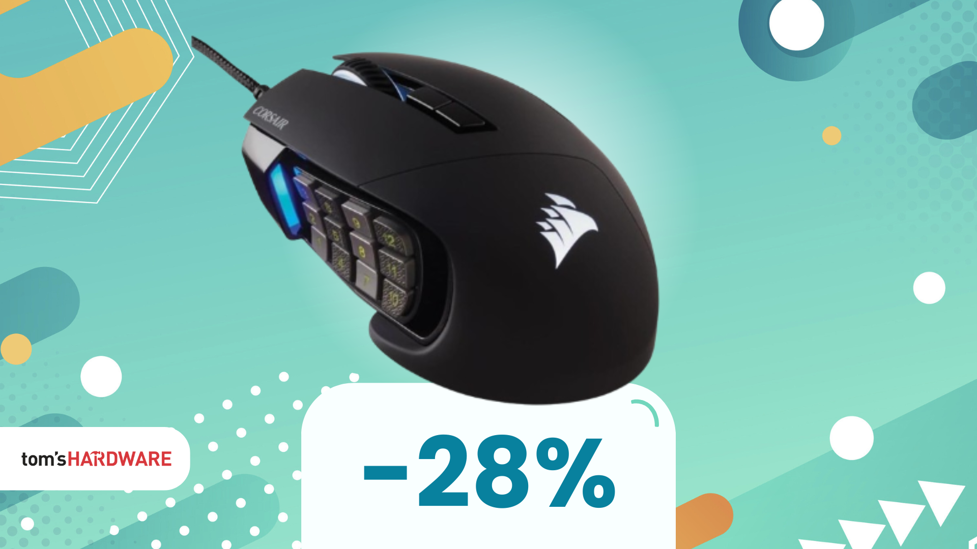 Mouse Corsair Scimitar Elite a soli 65€ con 17 pulsanti programmabili ...