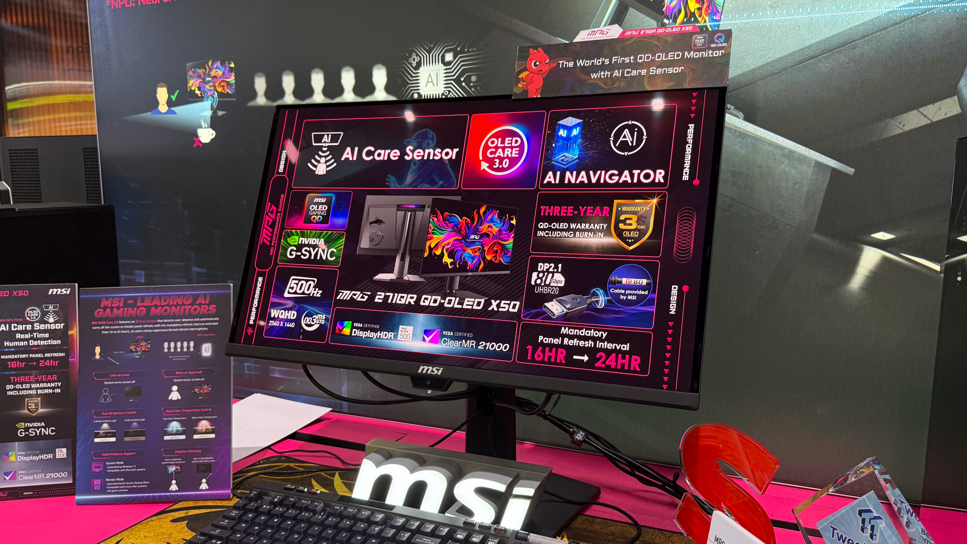 Da MSI monitor QD-OLED 500Hz, uno schermo enorme per i case e tante ...