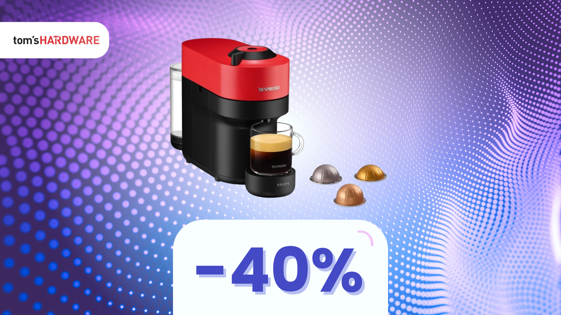 OFFERTA LAMPO: Nespresso Krups Vertuo Pop a MENO DI 60€, addio file al bar! - Tom's Hardware