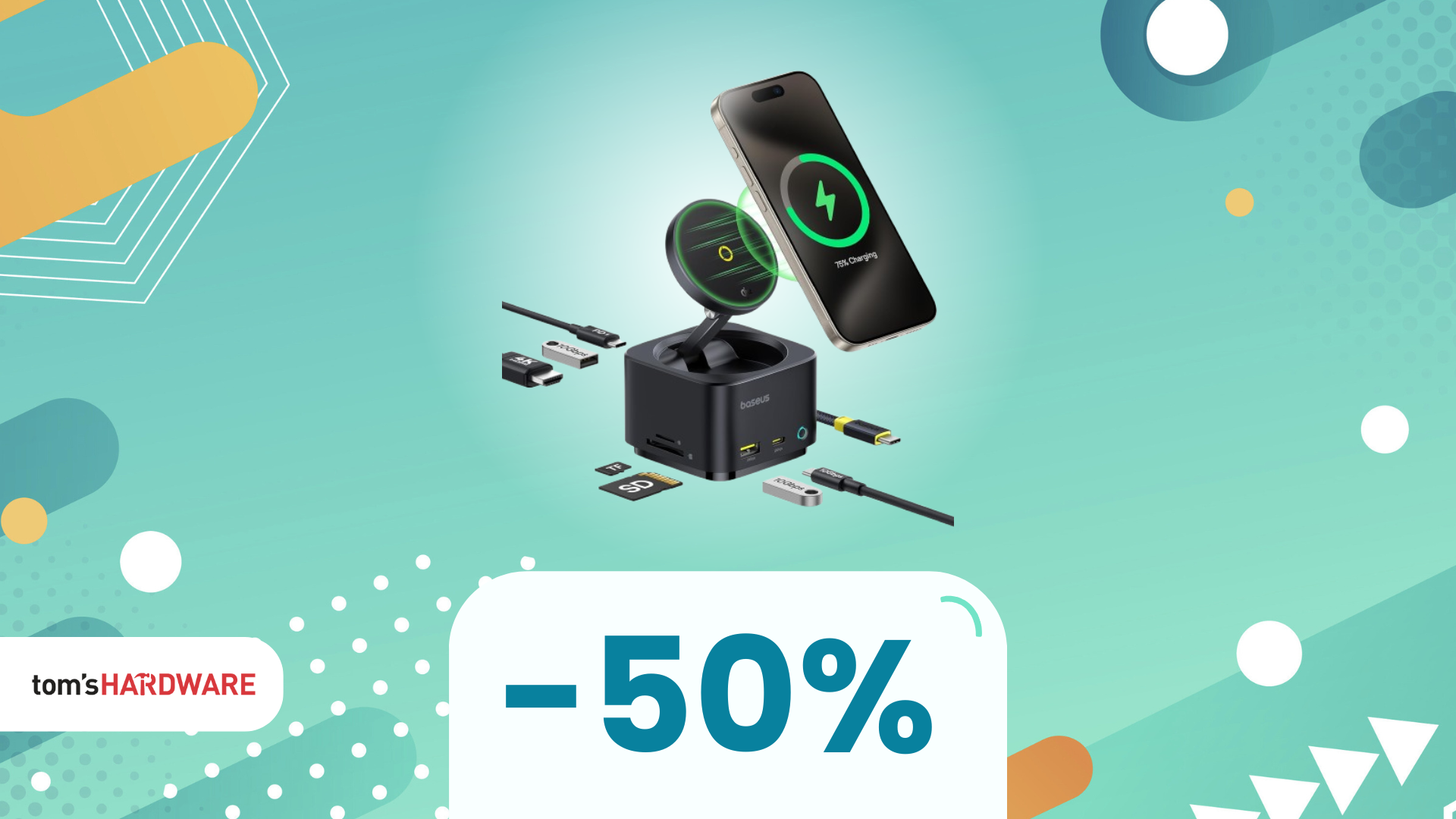 Baseus MagPro Series II a META' PREZZO: hub USB-C e wireless MagSafe ...