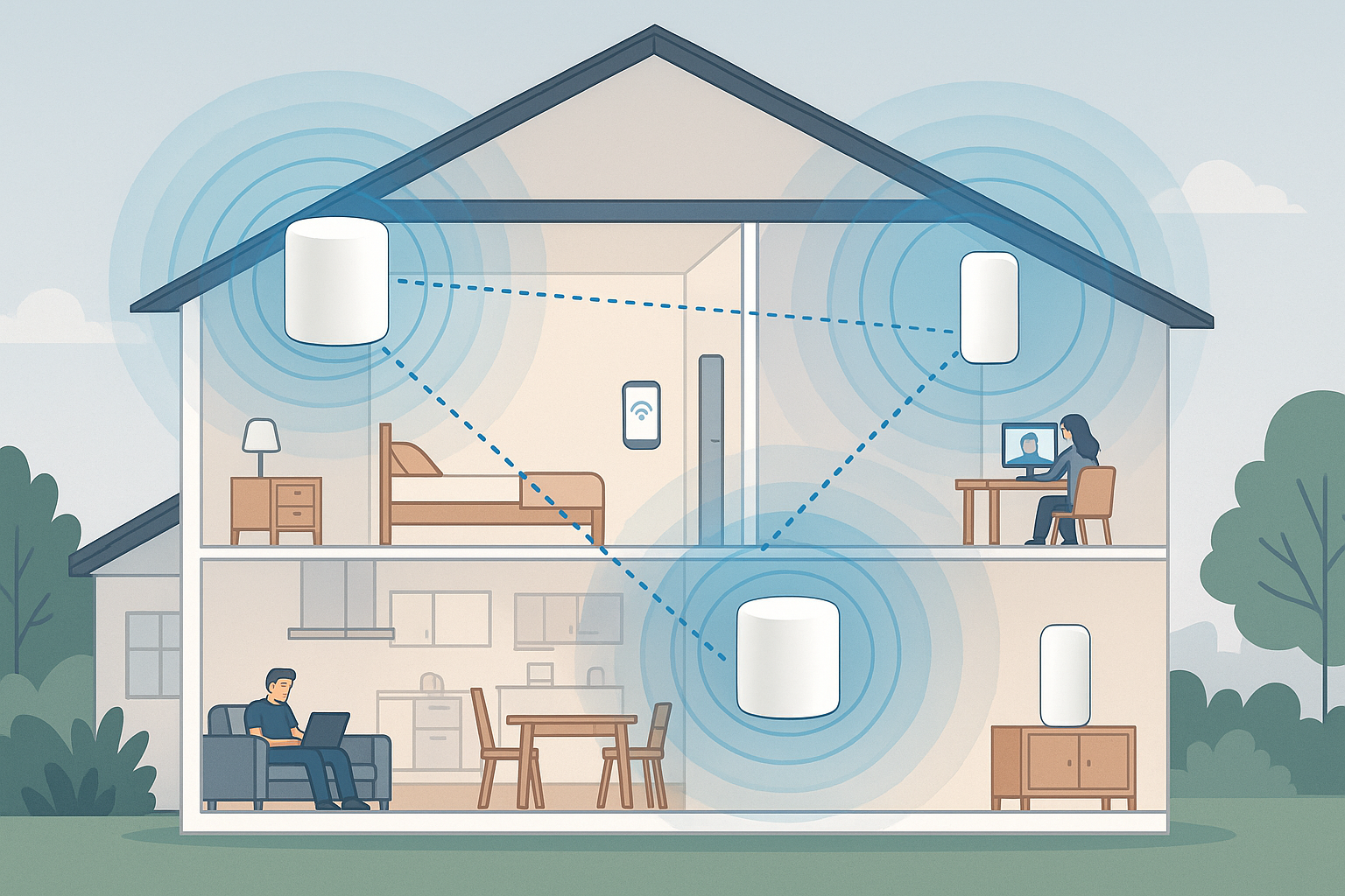 Rete Mesh: cos’è, come funziona e come realizzarla in casa e in ufficio ...