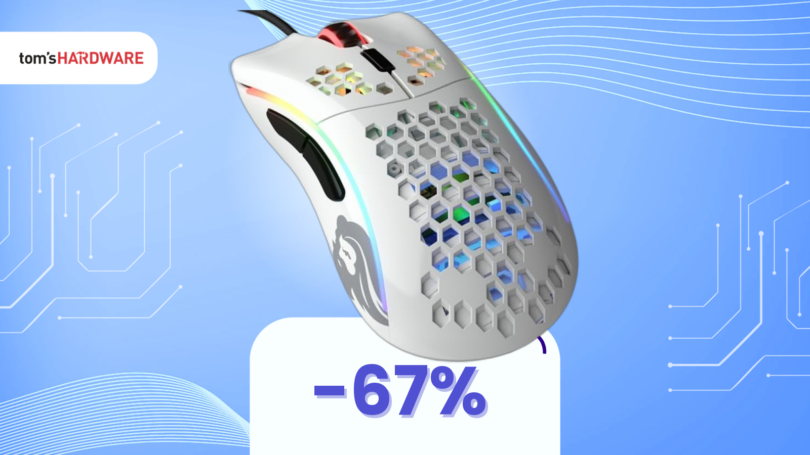 A questo mouse non gli mancano dei pezzi, è studiato per essere così ...
