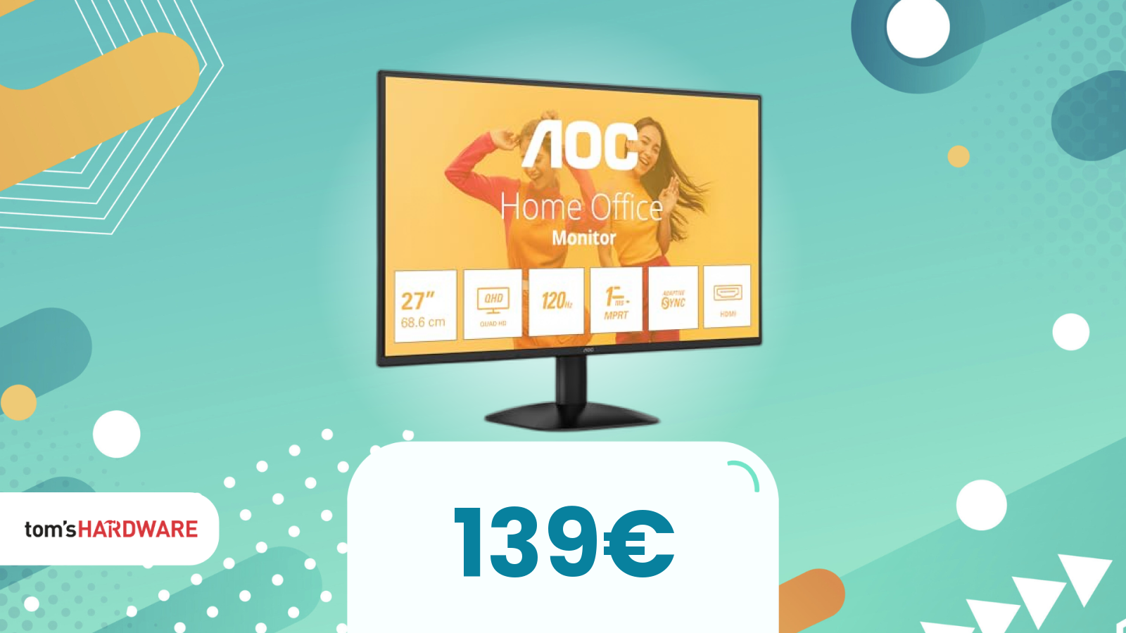 Sotto i 140€: questo monitor diventa un vero affare! - Tom's Hardware