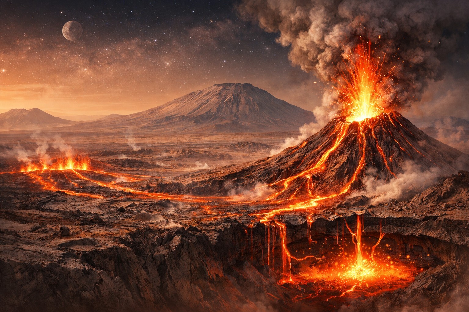 Marte, scoperto un sistema magmatico attivo sotto un vulcano - Tom's ...