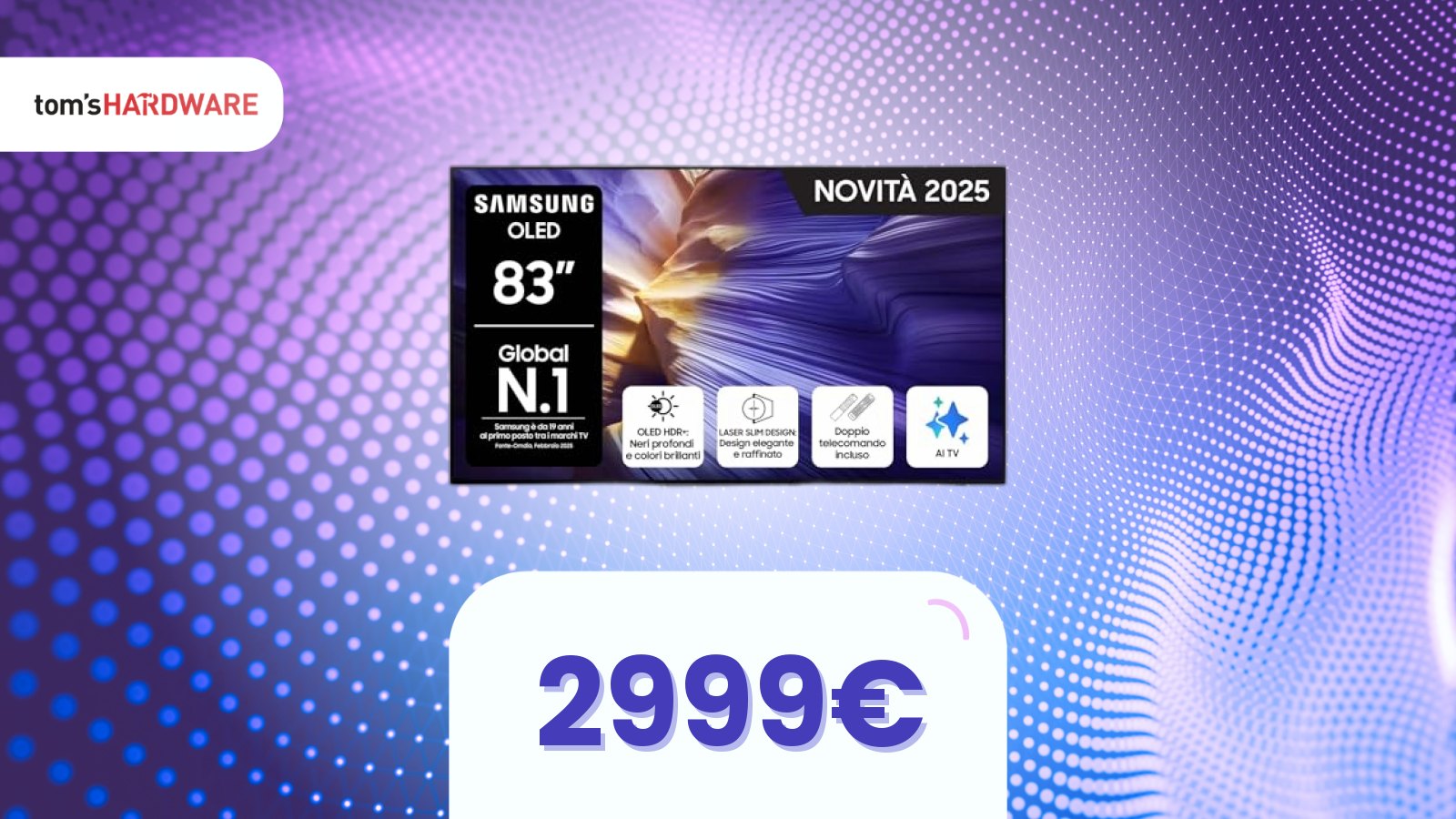85" OLED Samsung con -27%: risparmi più di 1000€! - Tom's Hardware