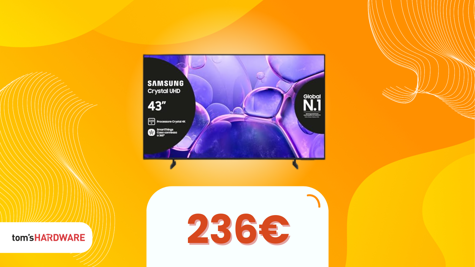 Samsung TV 2025 a 236€: è la Crystal, ma il prezzo è pazzesco - Tom's ...