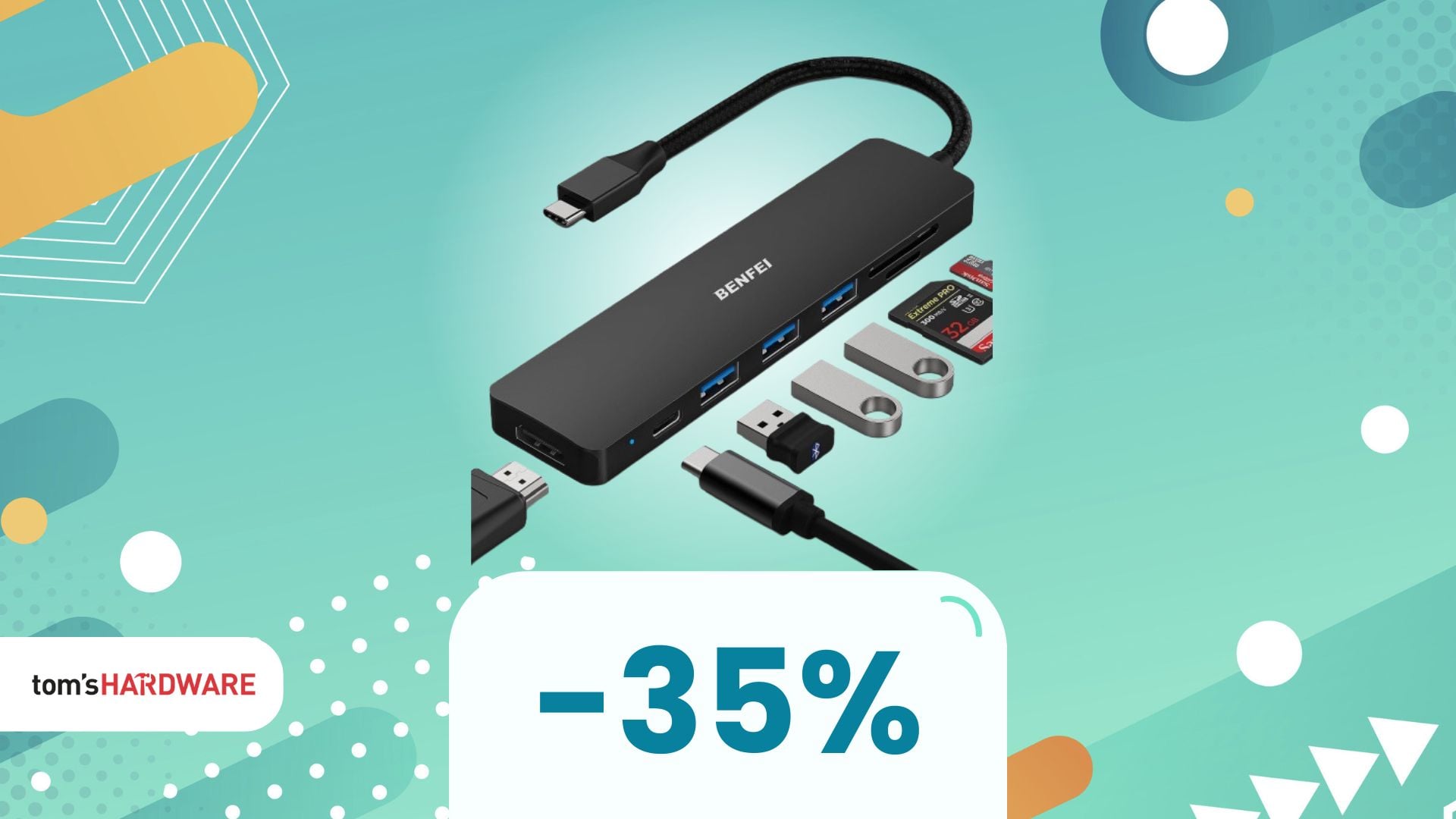 Hub USB-C 7-in-1: oggi lo porti a casa con il 35% di sconto - Tom's ...
