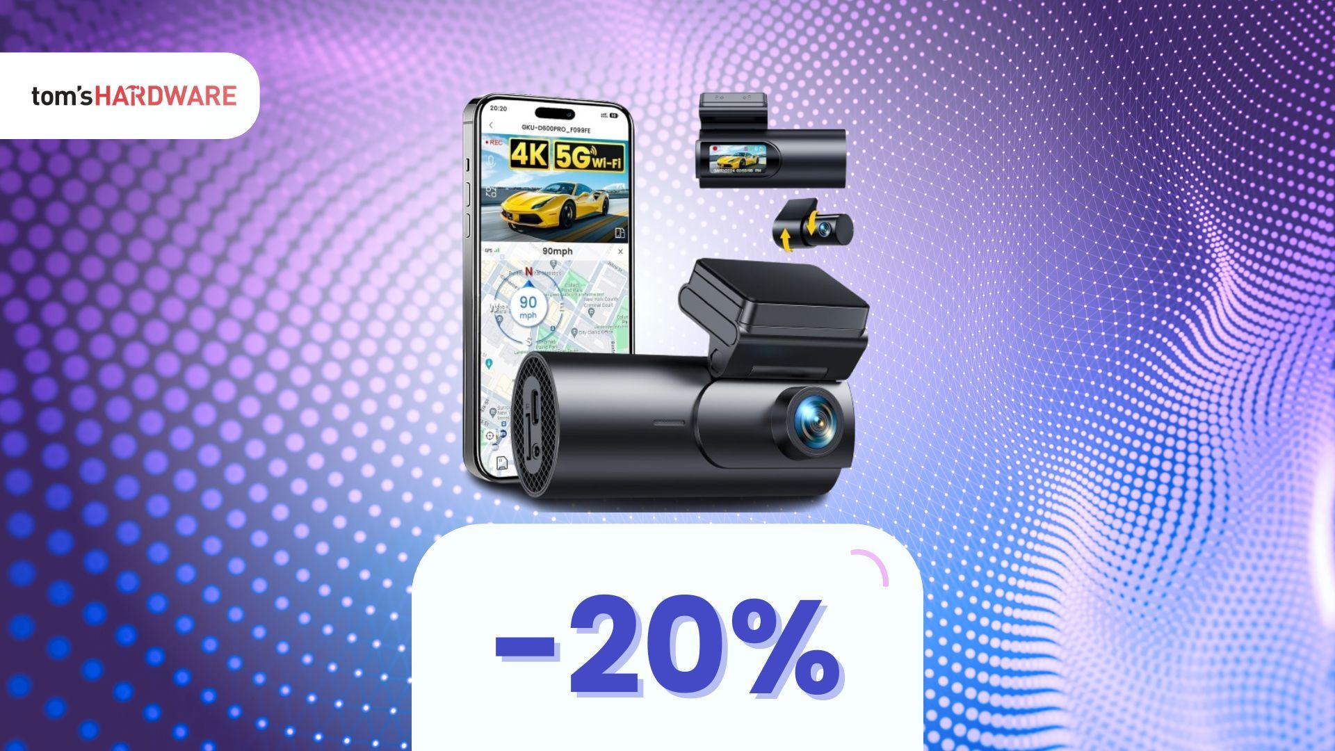 GKU Dash Cam 4K, una doppia camera auto completa ora costa meno - Tom's ...