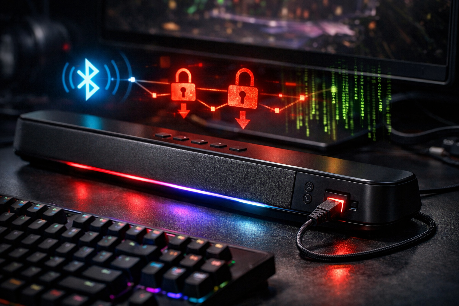 Questa soundbar gaming può diventare una tastiera hacker da remoto ...