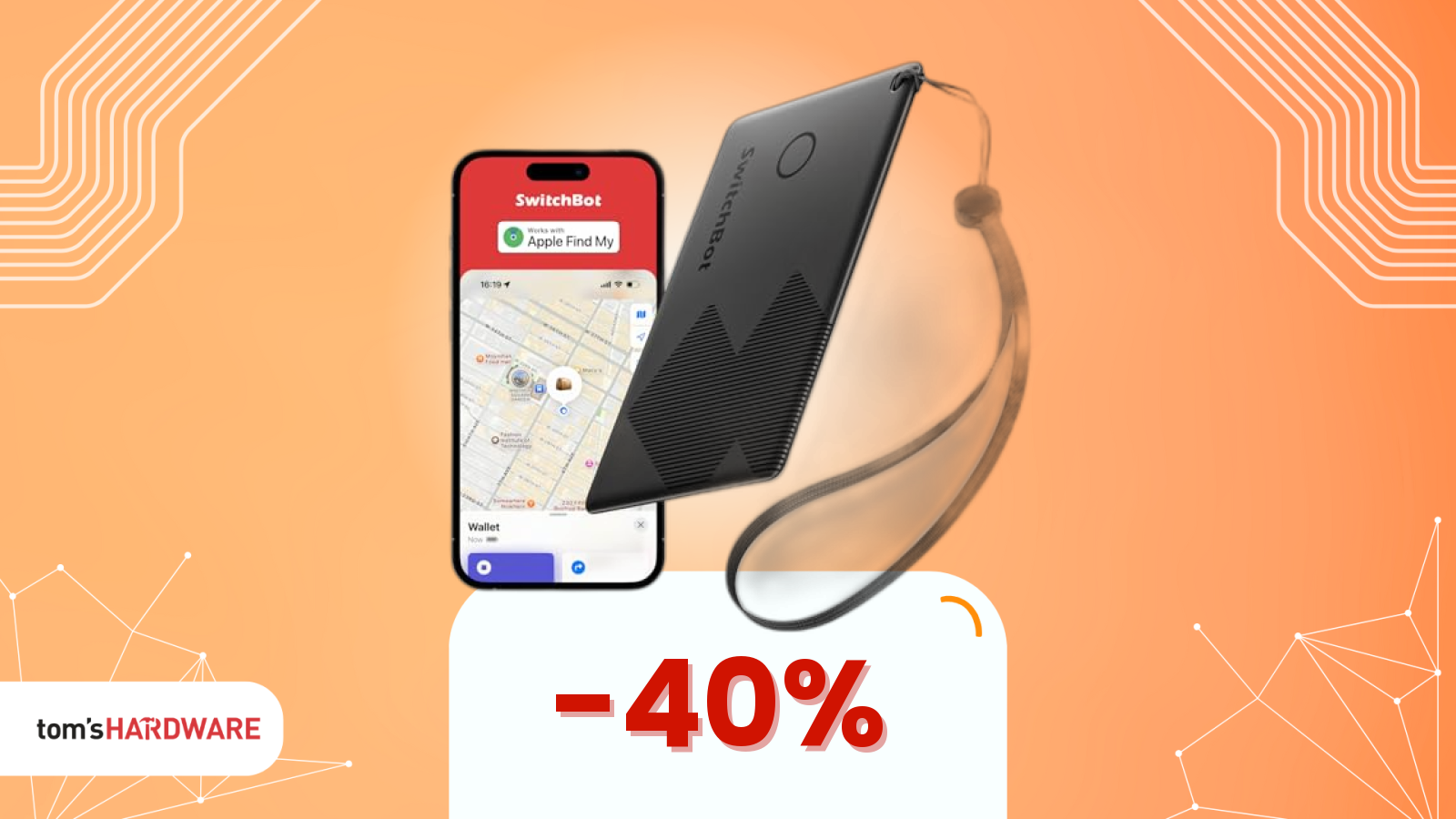 SwitchBot Wallet Finder Card costa 15€: il tracker Find My è al 40% ...