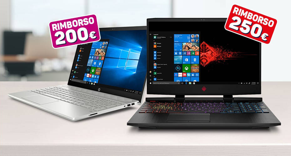 Unieuro rimborsa fino a 250 euro per l'acquisto di un computer HP - Tom ...