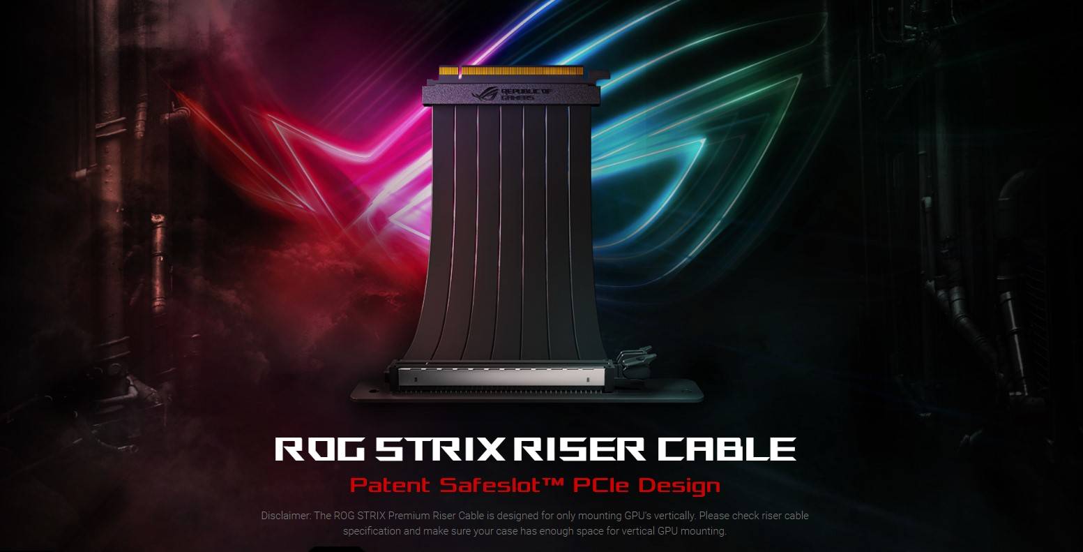 Asus ROG Strix Riser Cable, per montare la scheda video in verticale ...