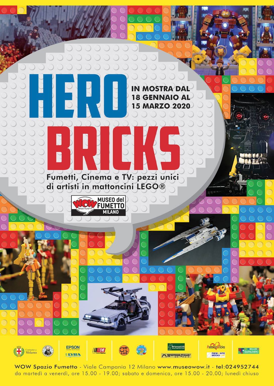 HERO BRICKS: la mostra debutta a Milano il 18 gennaio 2020 - Tom's Hardware