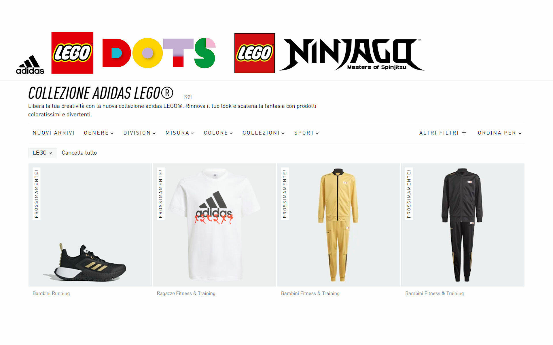LEGO e Adidas: la collezione cresce con i capi DOTS e NINJAGO - Tom's ...