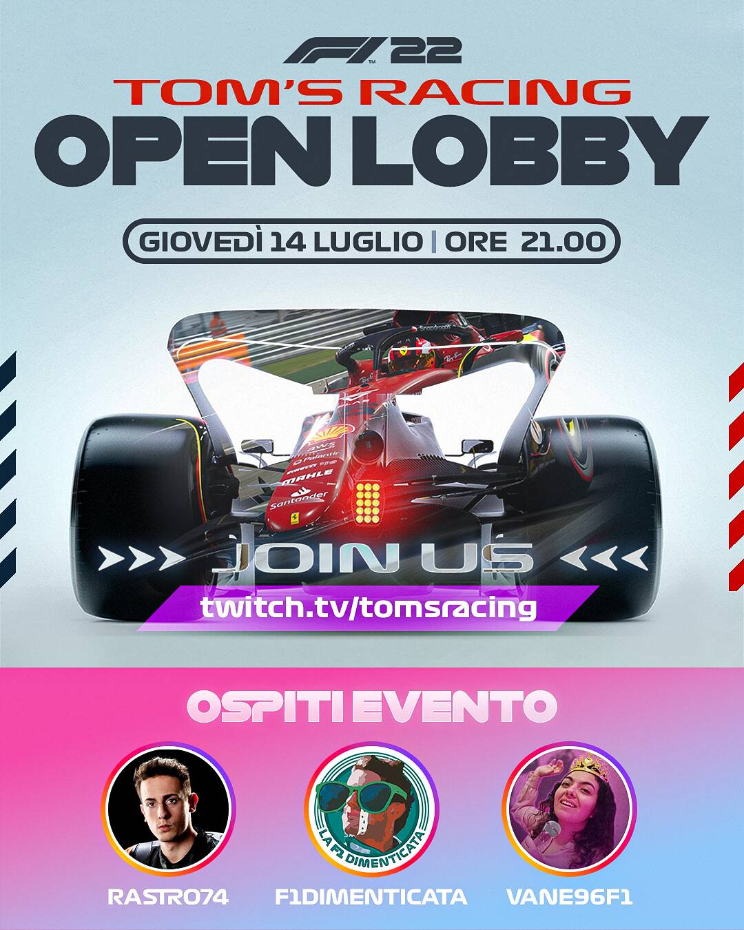 Tom's Racing e F1 2022 per una serata all'insegna del divertimento ...