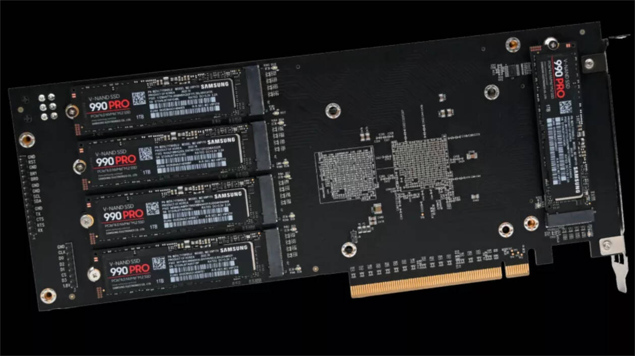 Questa nuova scheda PCIe 4.0 ospita sino a 21 SSD per 31GB/s - Tom's Hardware